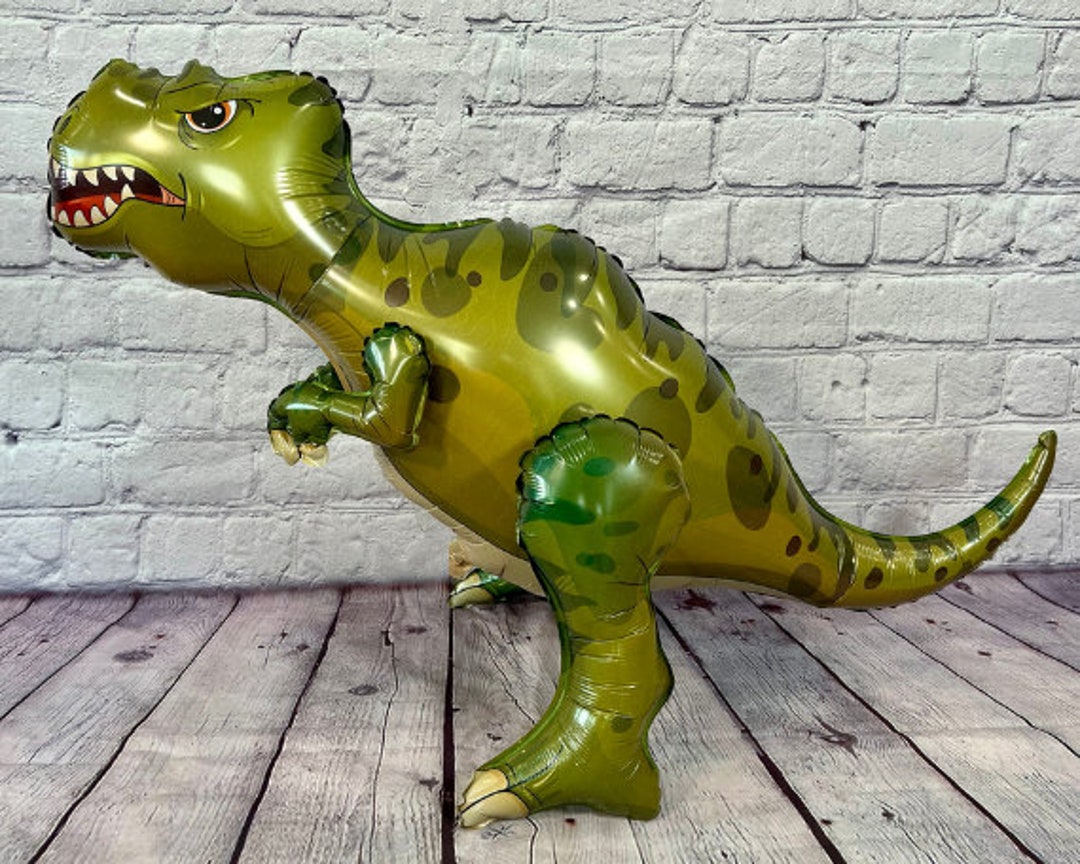 Dinosaur Balloon JUMBO Mylar Walking Foil Balloons Green T-rex ...