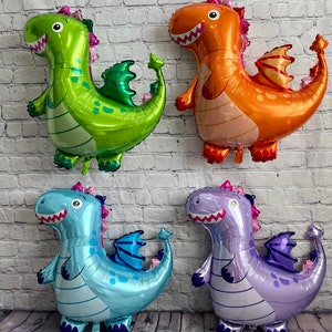 Dragons Love Tacos Giant Balloons for Birthday Parties Fiestas Foil ...