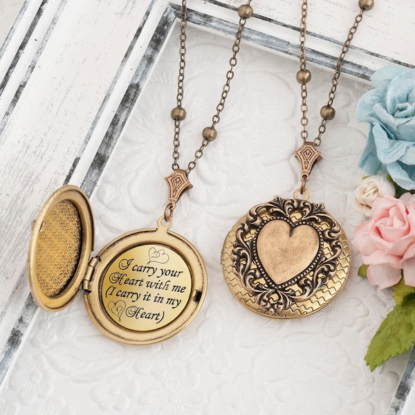 I Carry Your Heart Locket - Etsy