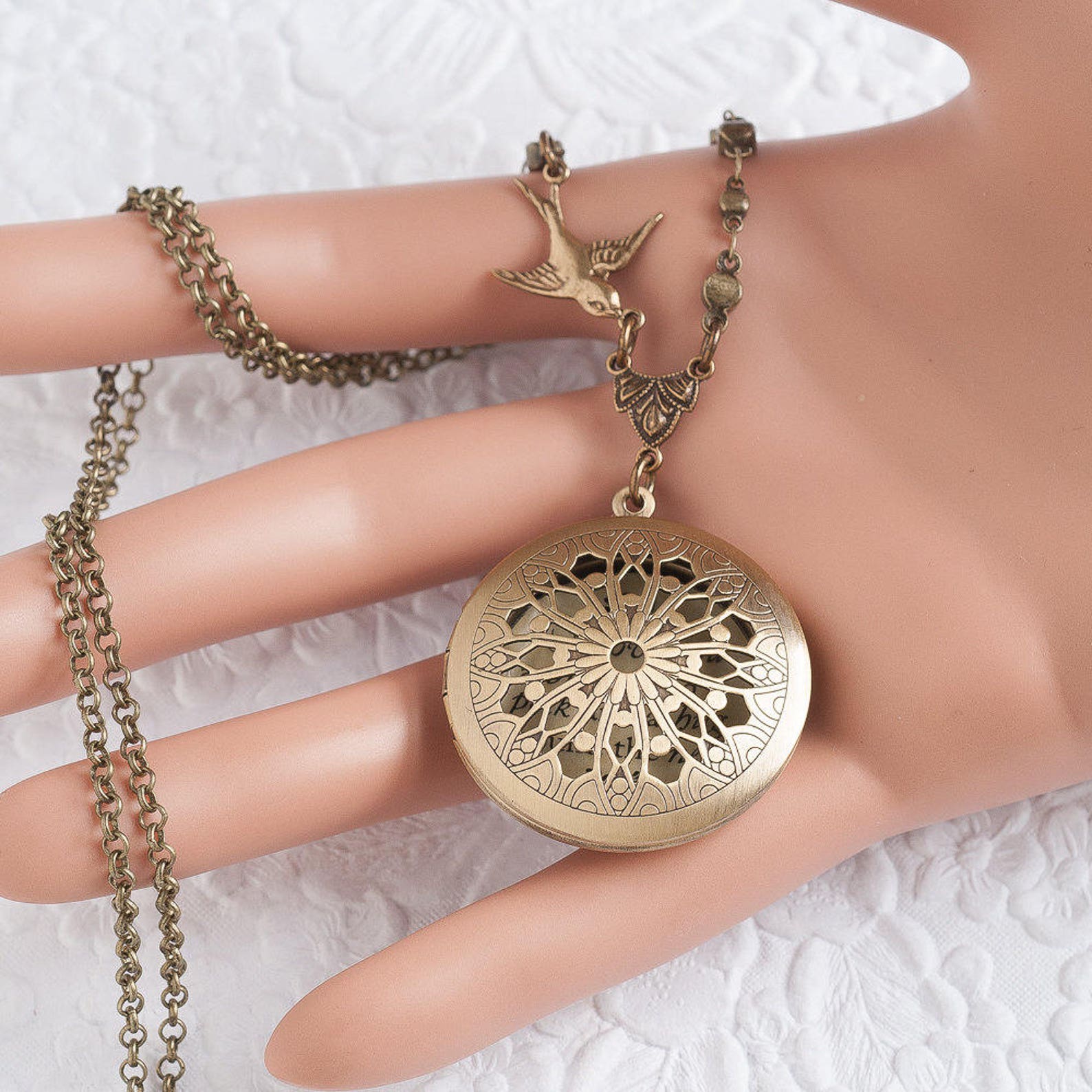 Grandmother Necklace Grandma Gift Grandma Distance Gift the Bond ...