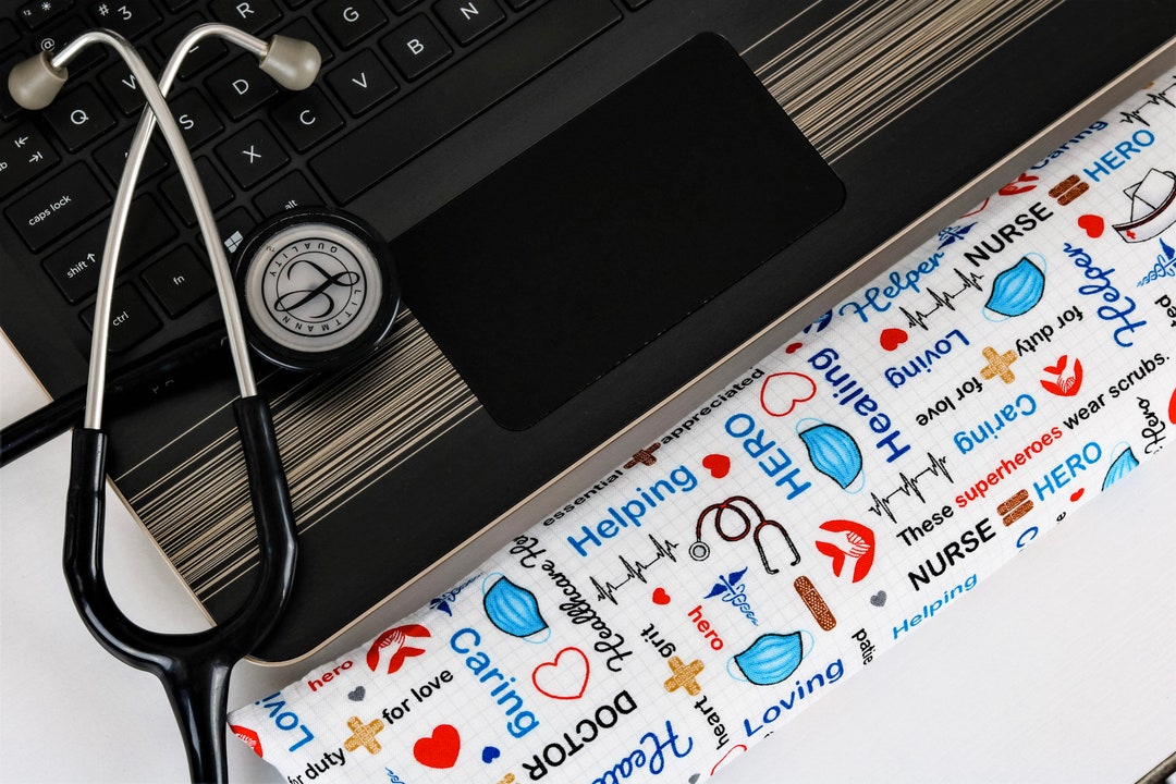 The Original Wrist Rest, Medical Words Fabric Wrist Rest With Fold Over ...
