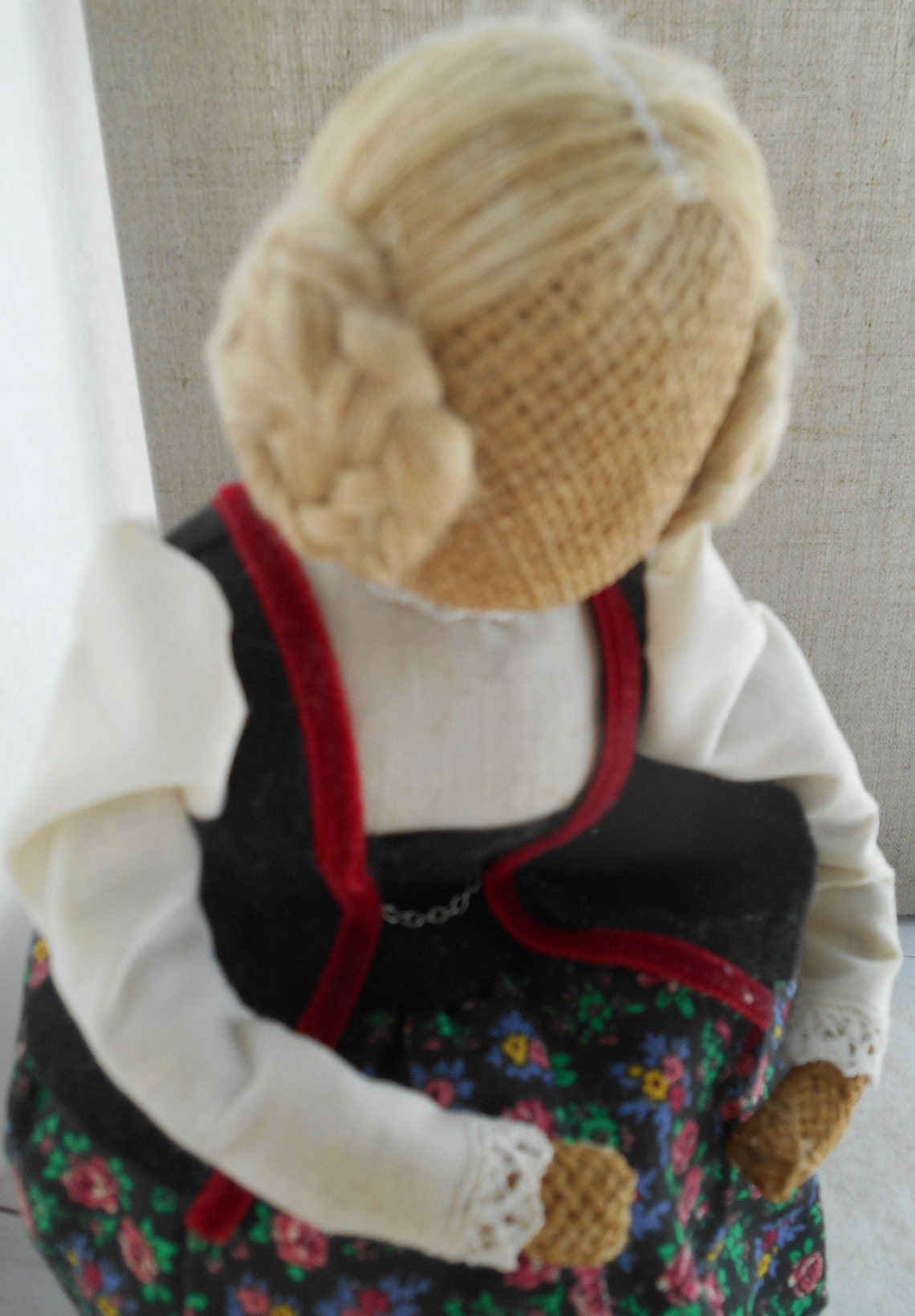 German Rupfen Puppen Burlap Doll Lovely Vintage Handmade | Etsy