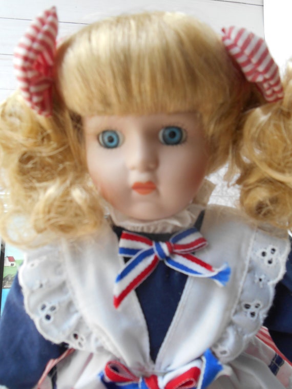 Tall Collector Doll Red White and Blue American Doll - Etsy