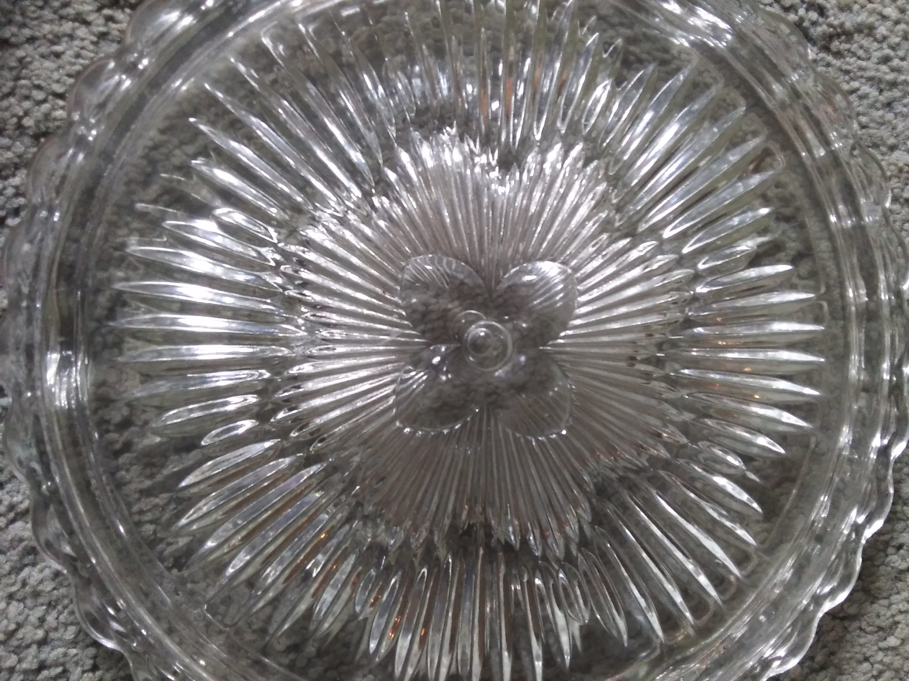 Vintage Cake Plate Glass Cake Plate Fancy Cake Plate | Etsy