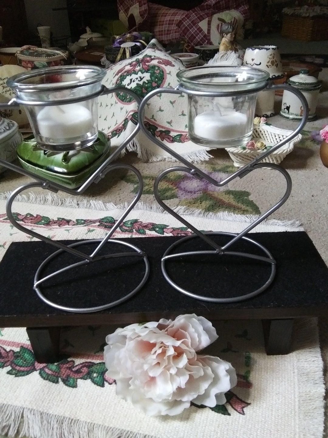 Heavy Metal Heart Shaped Candle Holders, Votive or Tea Light - Etsy