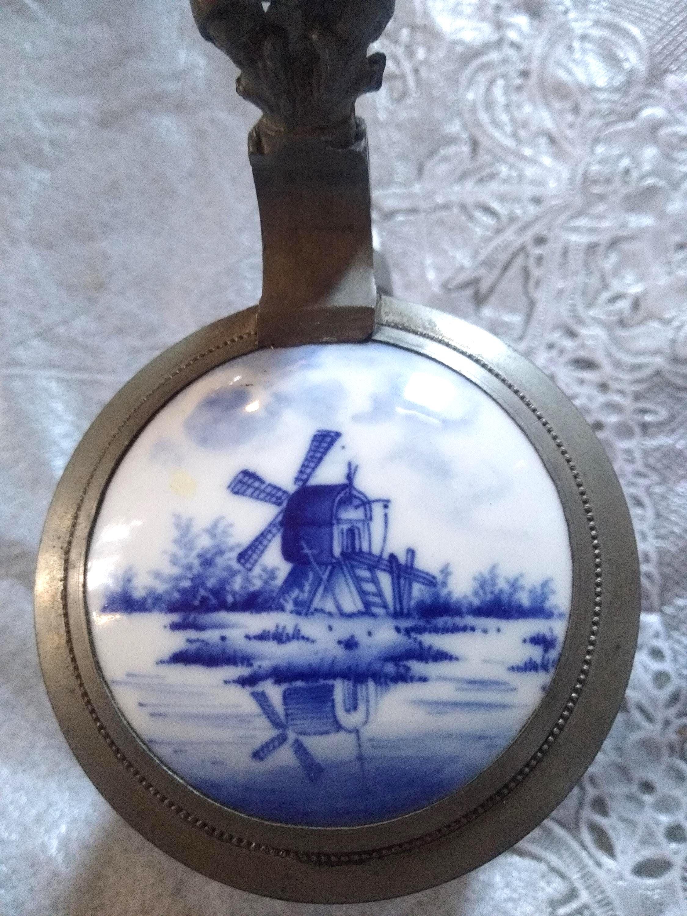 Vintage Delft Blue Choice: Liquor Bottle, Windmill Planter, or Clog ...