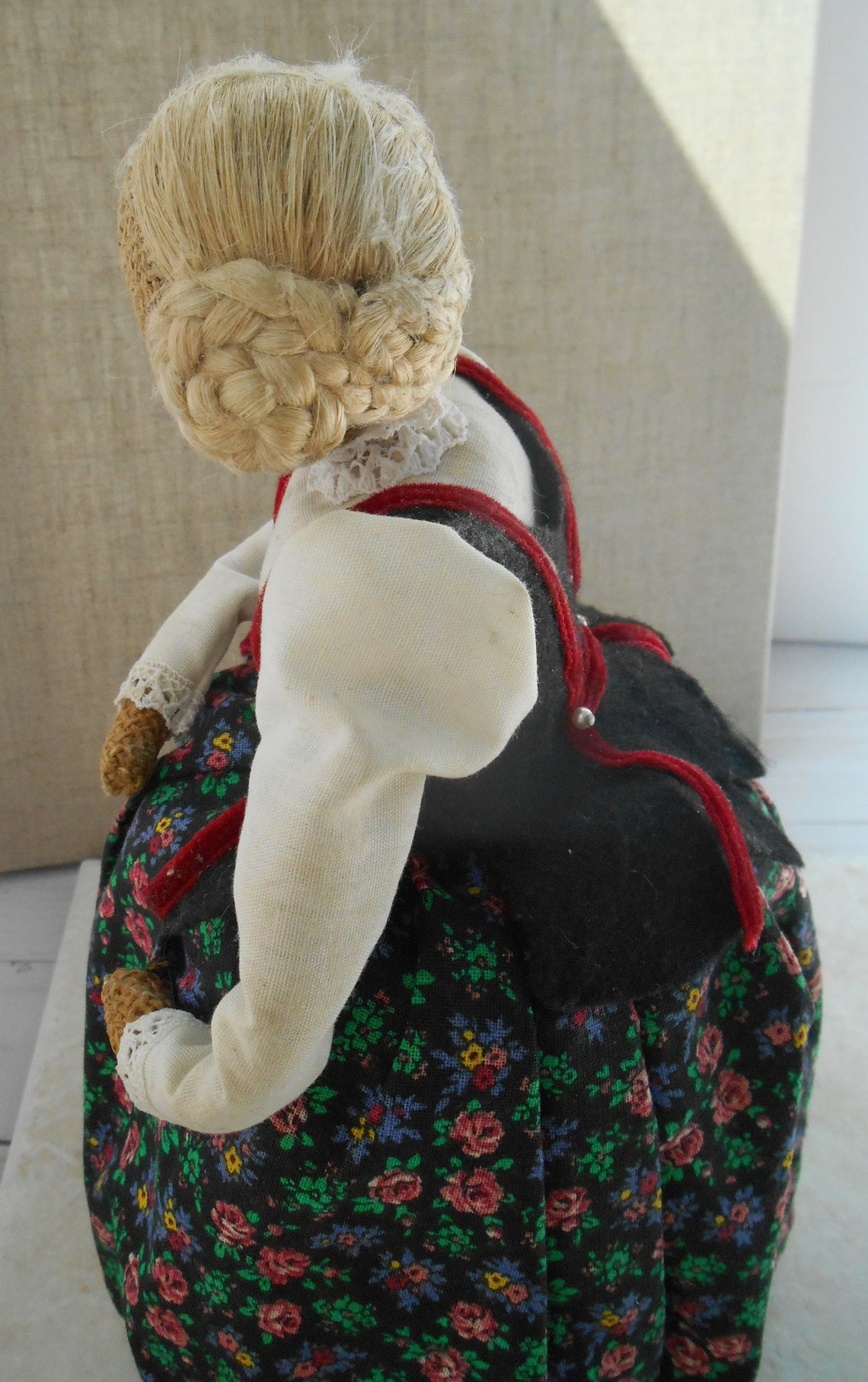 German Rupfen Puppen Burlap Doll Lovely Vintage Handmade | Etsy