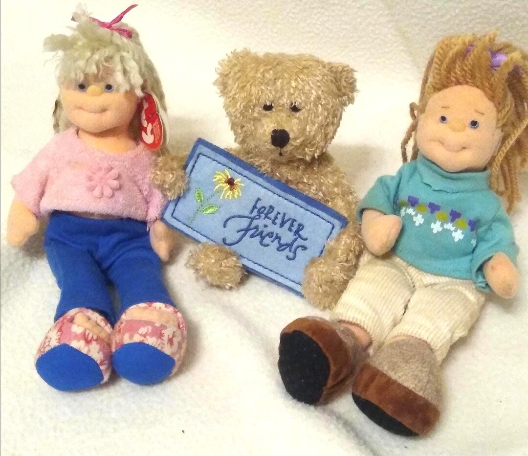 Vintage Ty Beanie Boppers Plush Dolls, Sweet Sally, Cassidy, Friends ...
