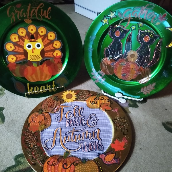 Fall Plates - Etsy