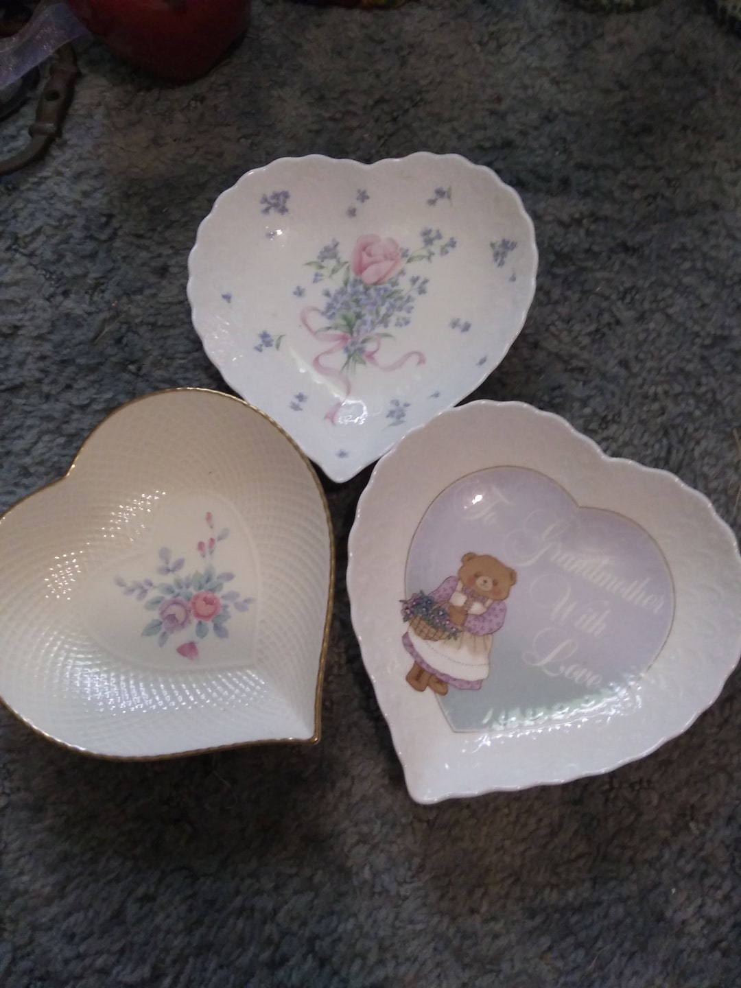 Choice of 3 Quality Vintage Mikasa Heart Shaped Shallow Bowl, Made of ...