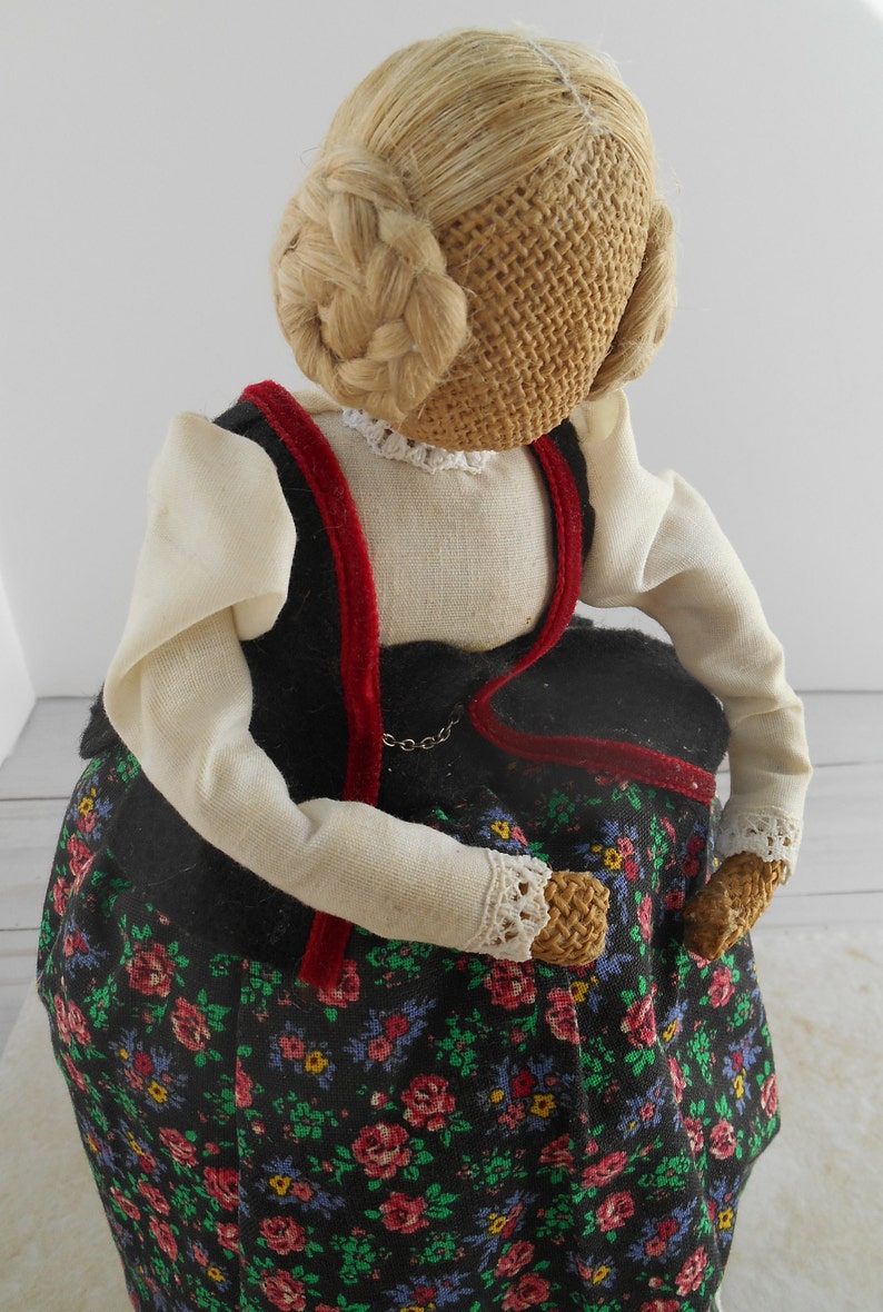 German Rupfen Puppen Burlap Doll Lovely Vintage Handmade | Etsy
