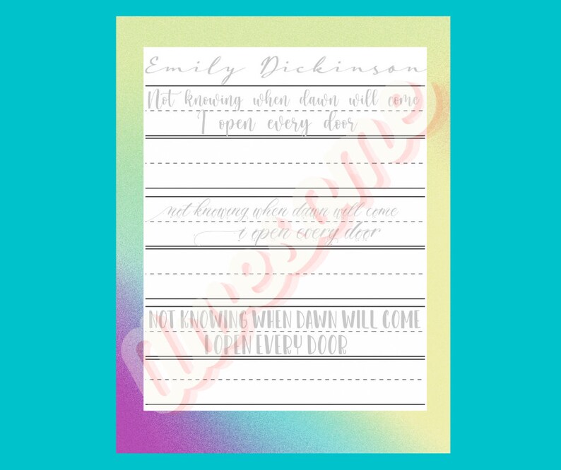 Female Voices Quotes Bundle - Hand Lettering Practice Sheets - Three ...