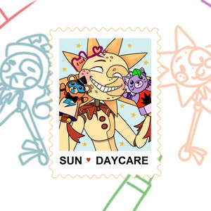 Super Star Daycare Stamp Sticker - Etsy