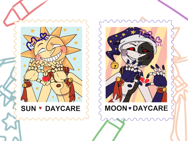 Super Star Daycare Stamp Sticker - Etsy