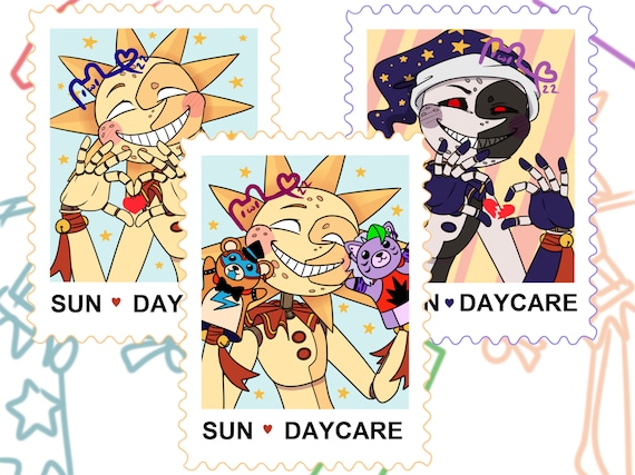Super Star Daycare Stamp Sticker - Etsy