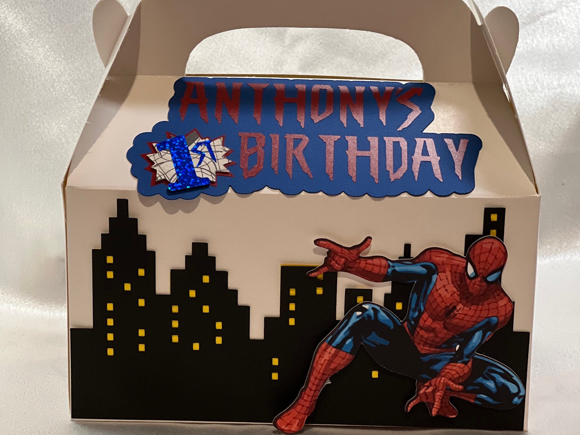 Spider-man Favor Boxes - Etsy