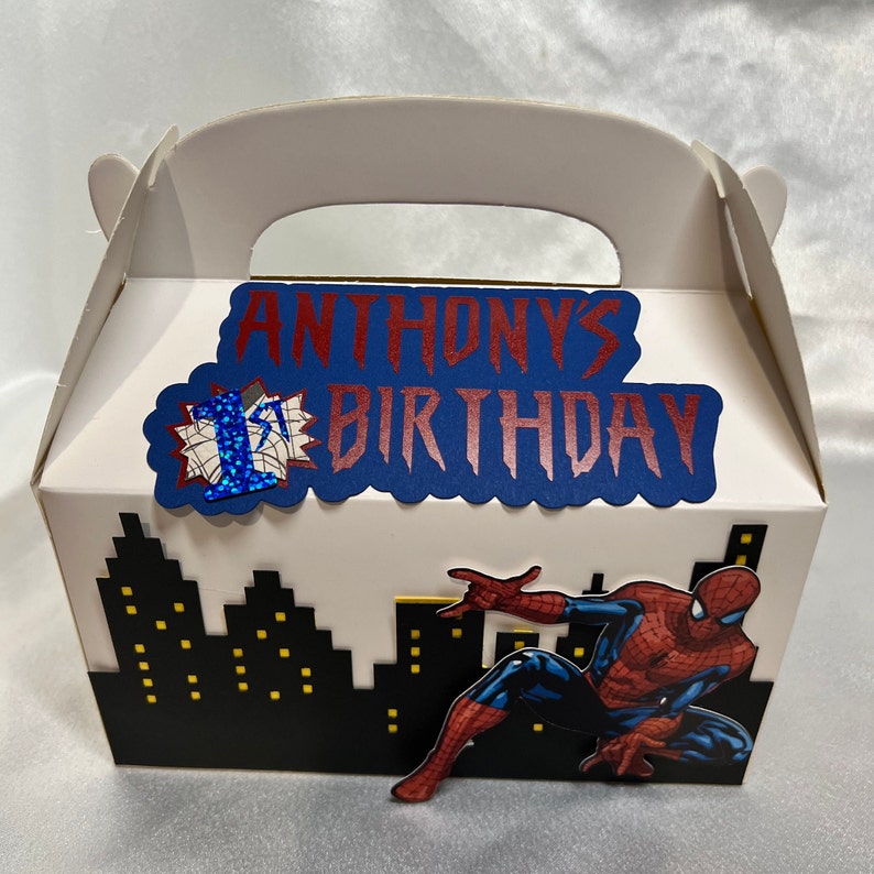 Spider-man Favor Boxes - Etsy