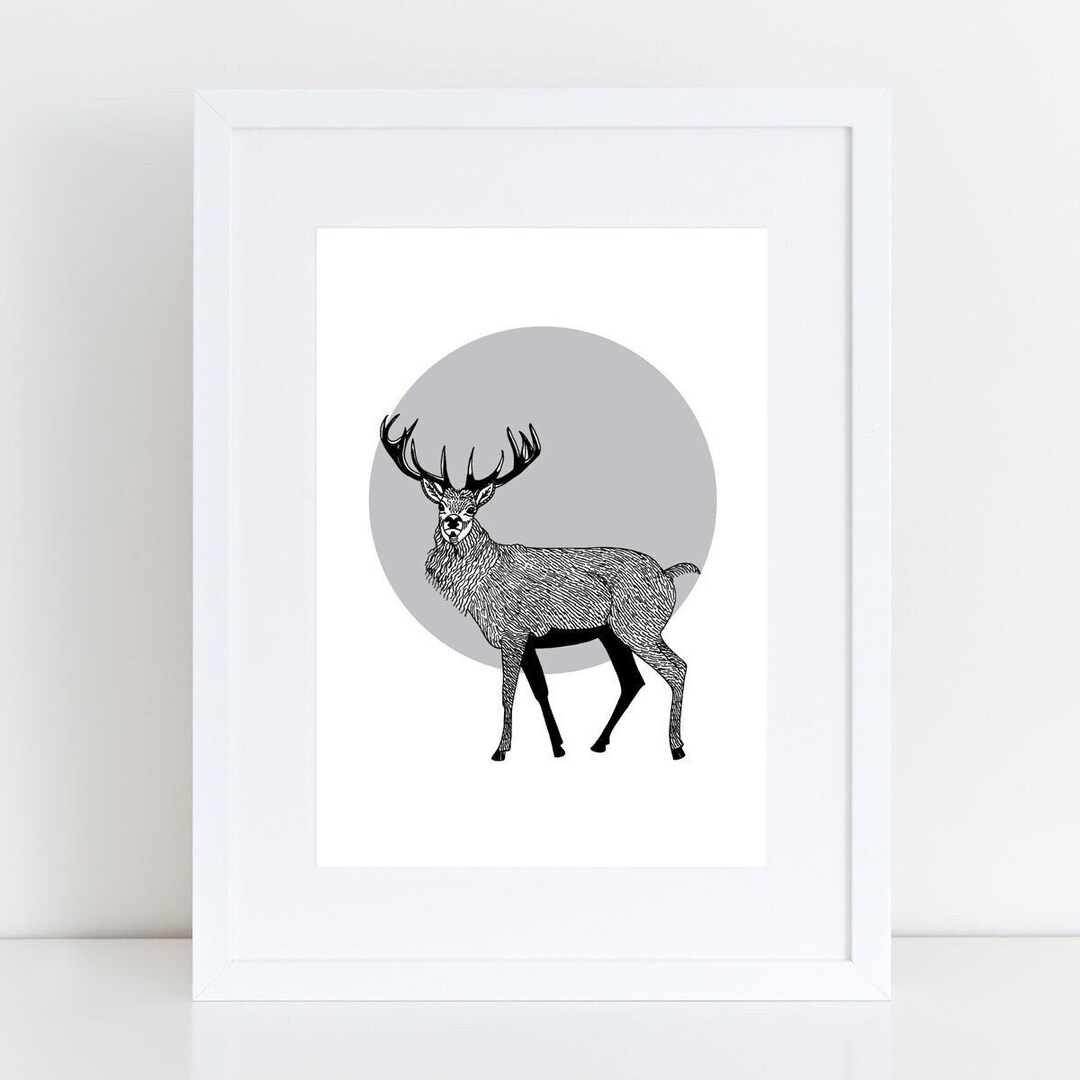 Stag Spot Art Print - Etsy