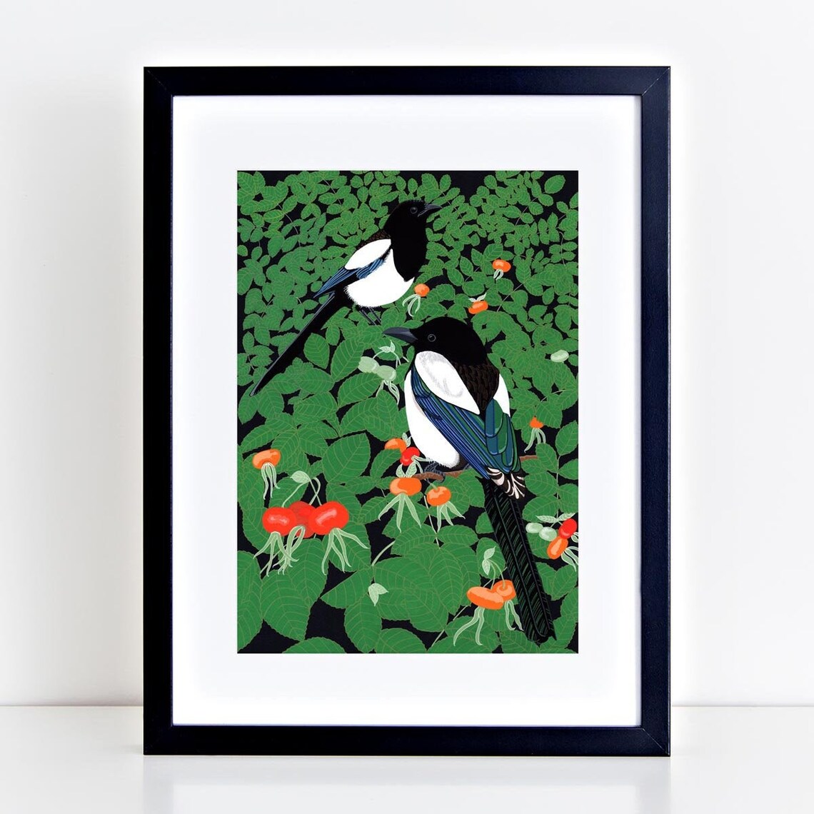 Magpies Two for Joy Print | Etsy