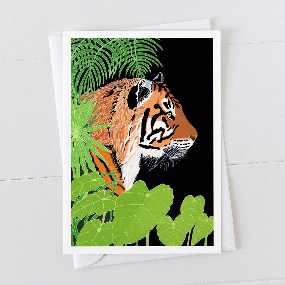 Bengal Tiger Card - Etsy