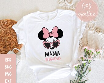 SVG, Mama Mouse, Mini Mouse, Digital Download, Instant, Minnie, Castle ...