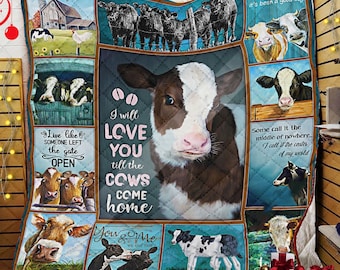 Cow quilt | Etsy