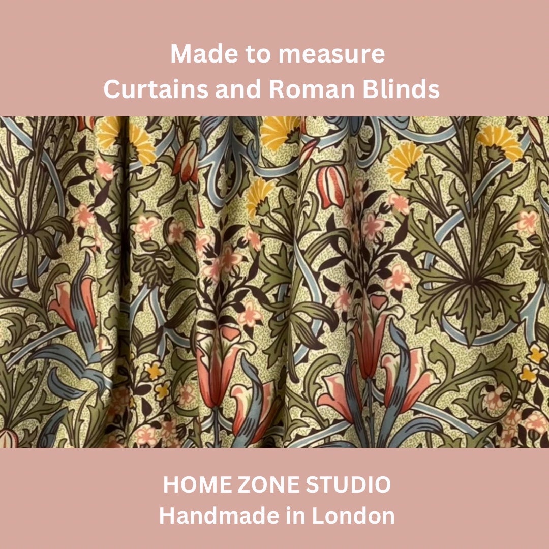 William Morris / Woodland Weeds / Pair of Curtains / Custom Made to ...