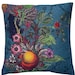 Blue Cushion Cover Timorous Beasties Fabric Printed Cotton Bloomsbury ...
