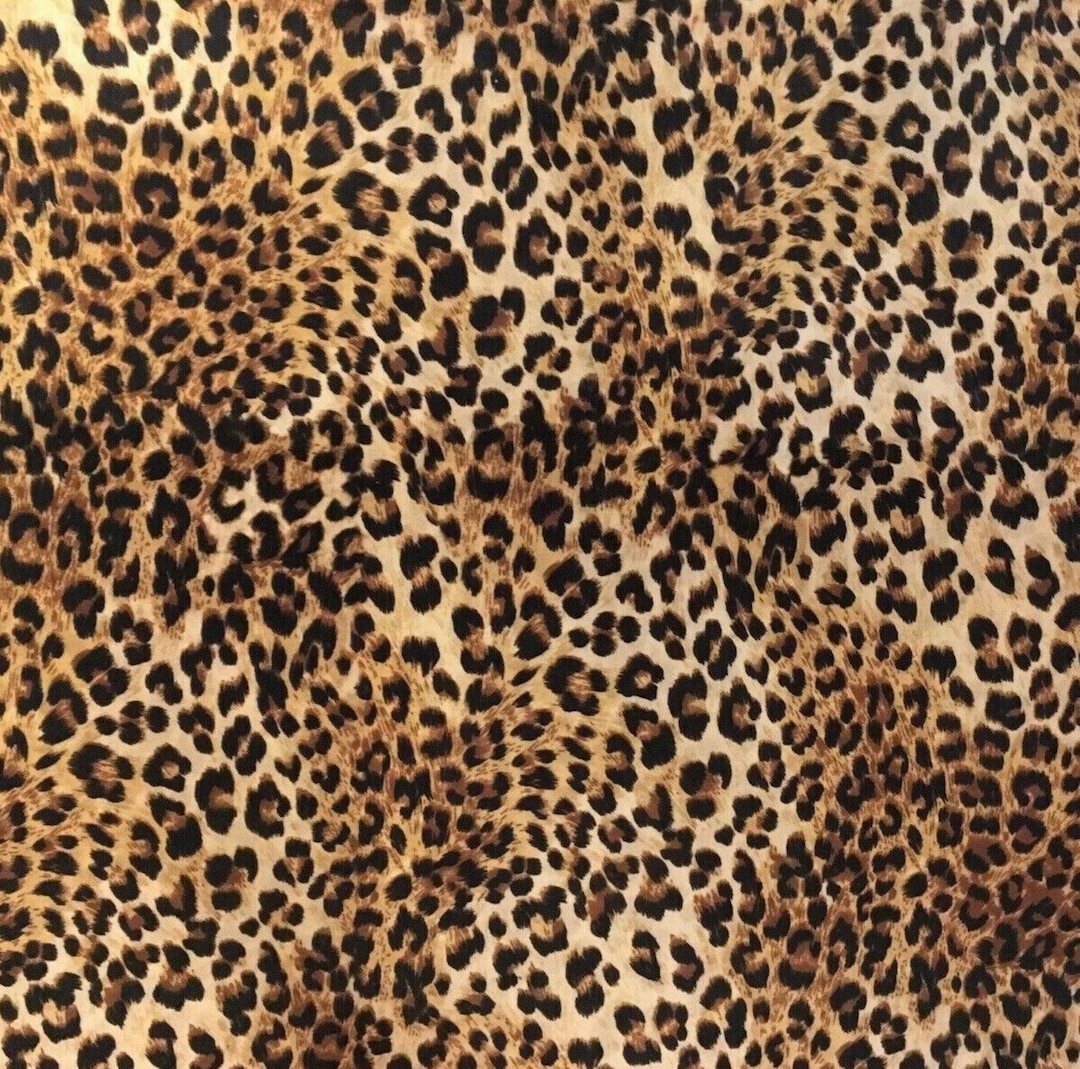 Leopard Pattern Italian Velvet Animal Skin Printed Fabric Home Decor ...