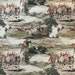 Hunting Season Printed Cotton Fabric Horses Dog Fox Landscape Forest ...