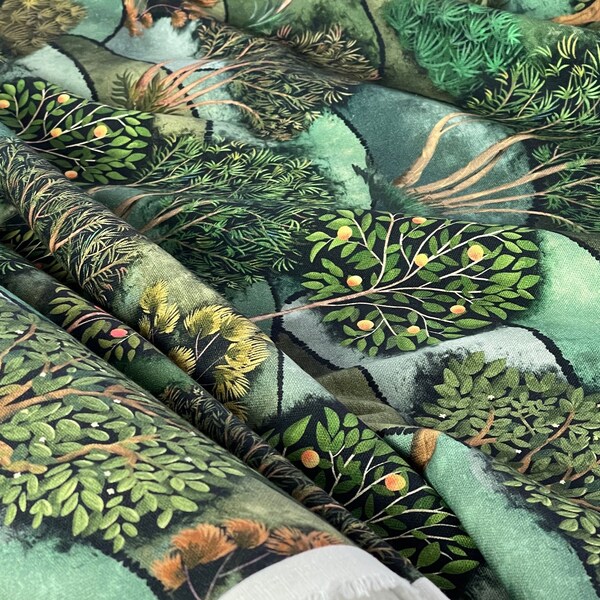 Apple Fabric - Etsy UK