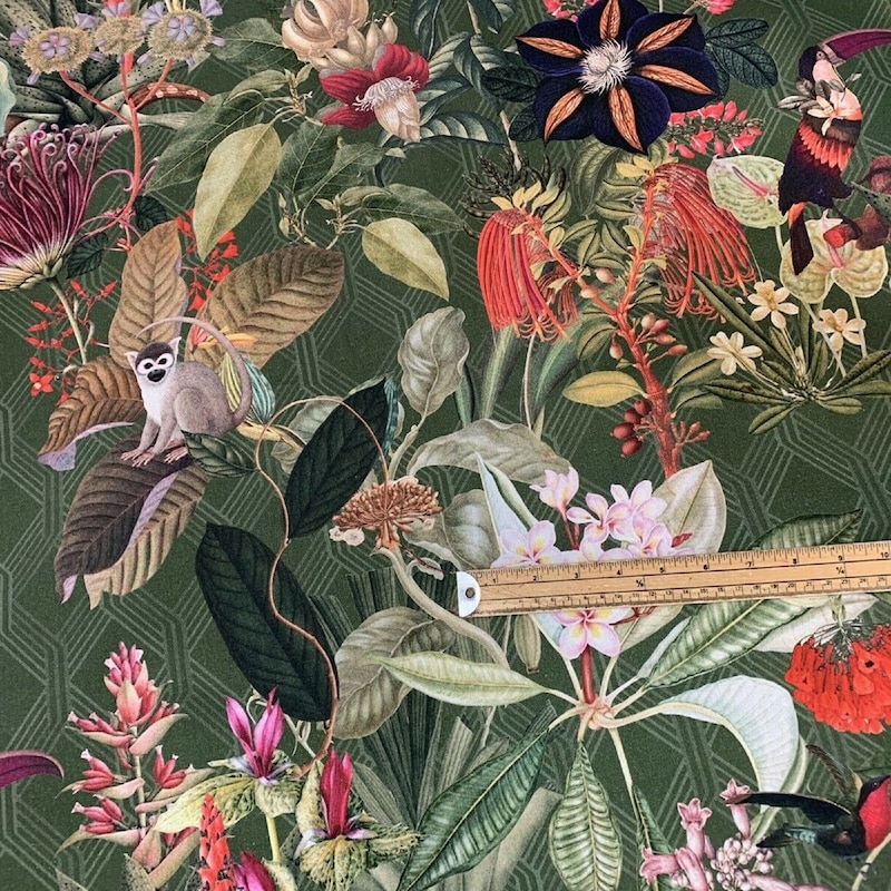 Jungle Print Fabric - Etsy