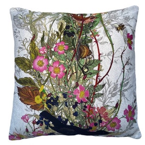 Birds Cushion Cover Timorous Beasties Fabric Fruit Looters Printed ...