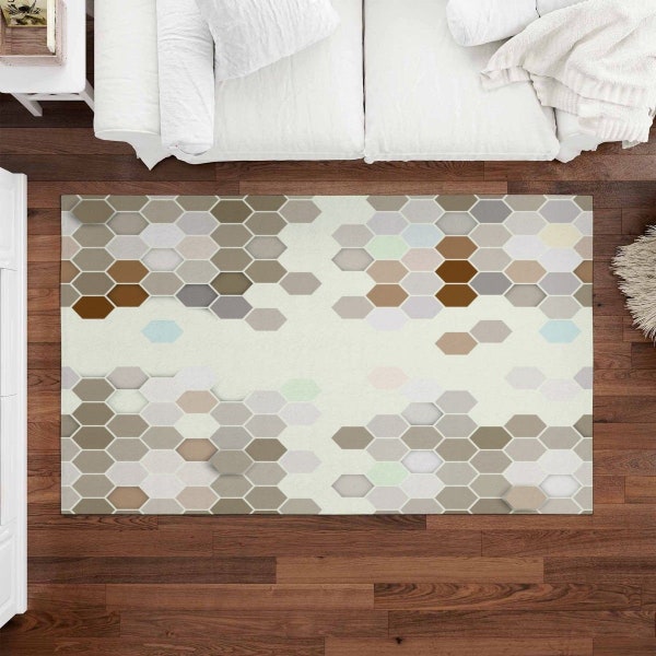 Hexagonal Rug - Etsy