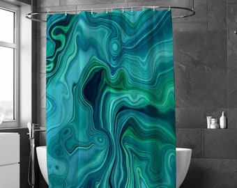 Turquoise Shower Curtains | Etsy