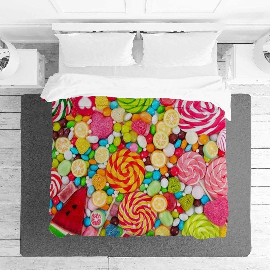 Candy Bedding Sweet Bedding Set Retro Comforter Farmhouse - Etsy