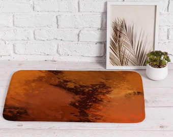 Burnt Orange Bath Rugs | Etsy