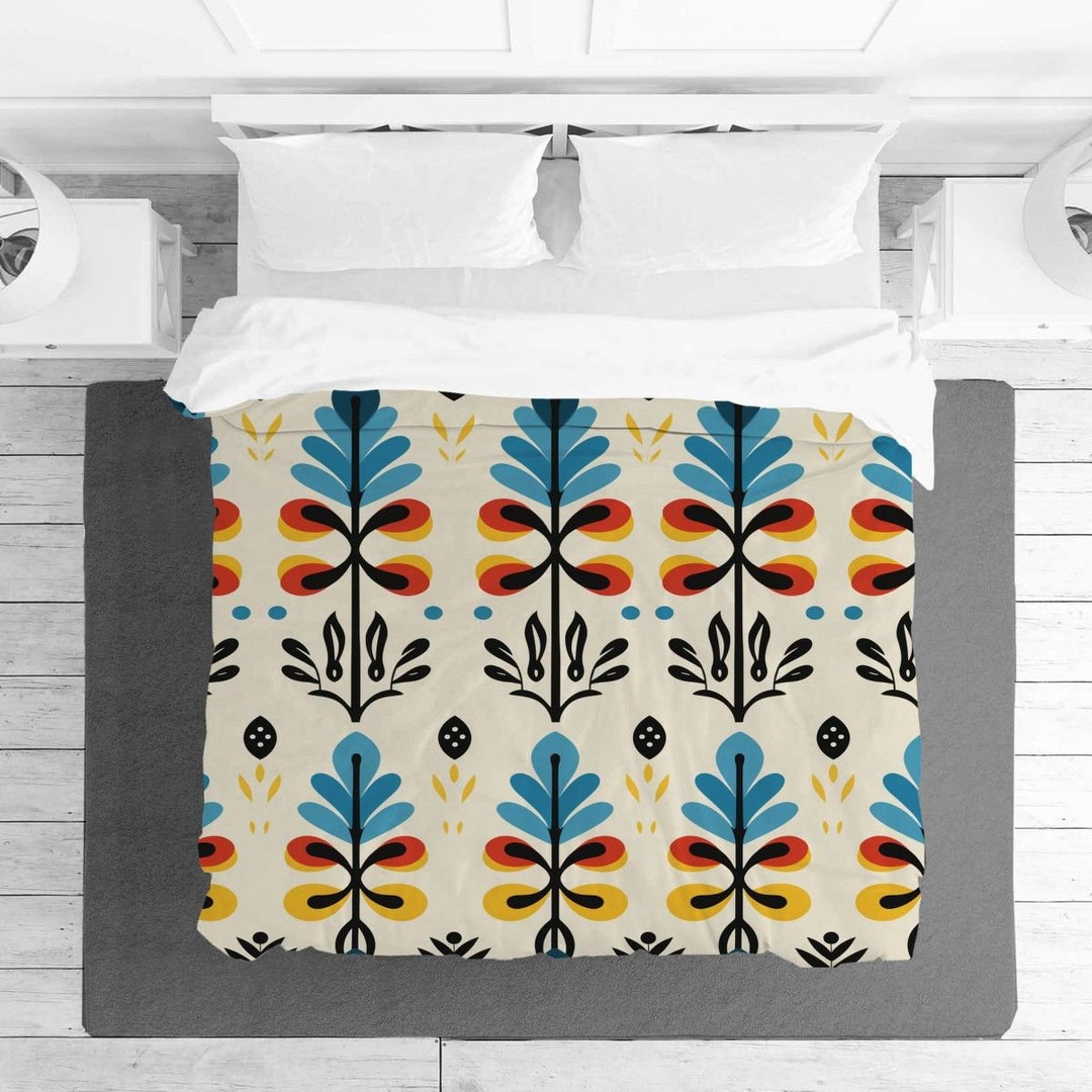 Nordic Bedding, Tribal Bedding Set, Oriental Comforter, Modern Home ...