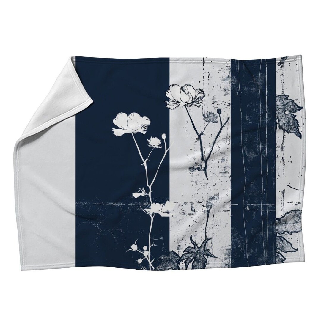 Abstract Nature Blanket, Cool Pattern Blankets, Broad Strokes Sherpa ...