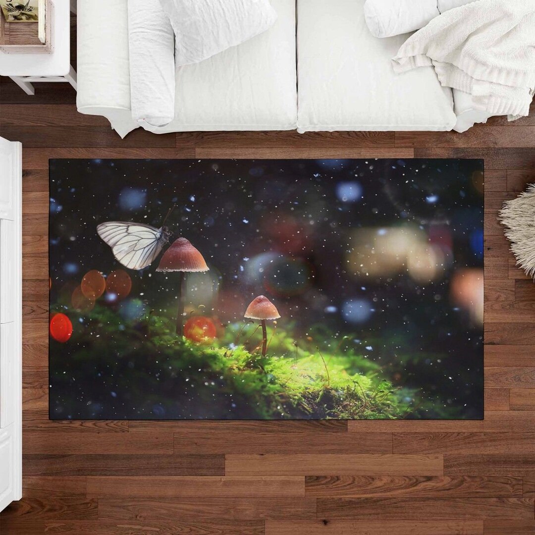 Cottagecore Rugs Fairycore Floor Mats Mushroom Carpets - Etsy