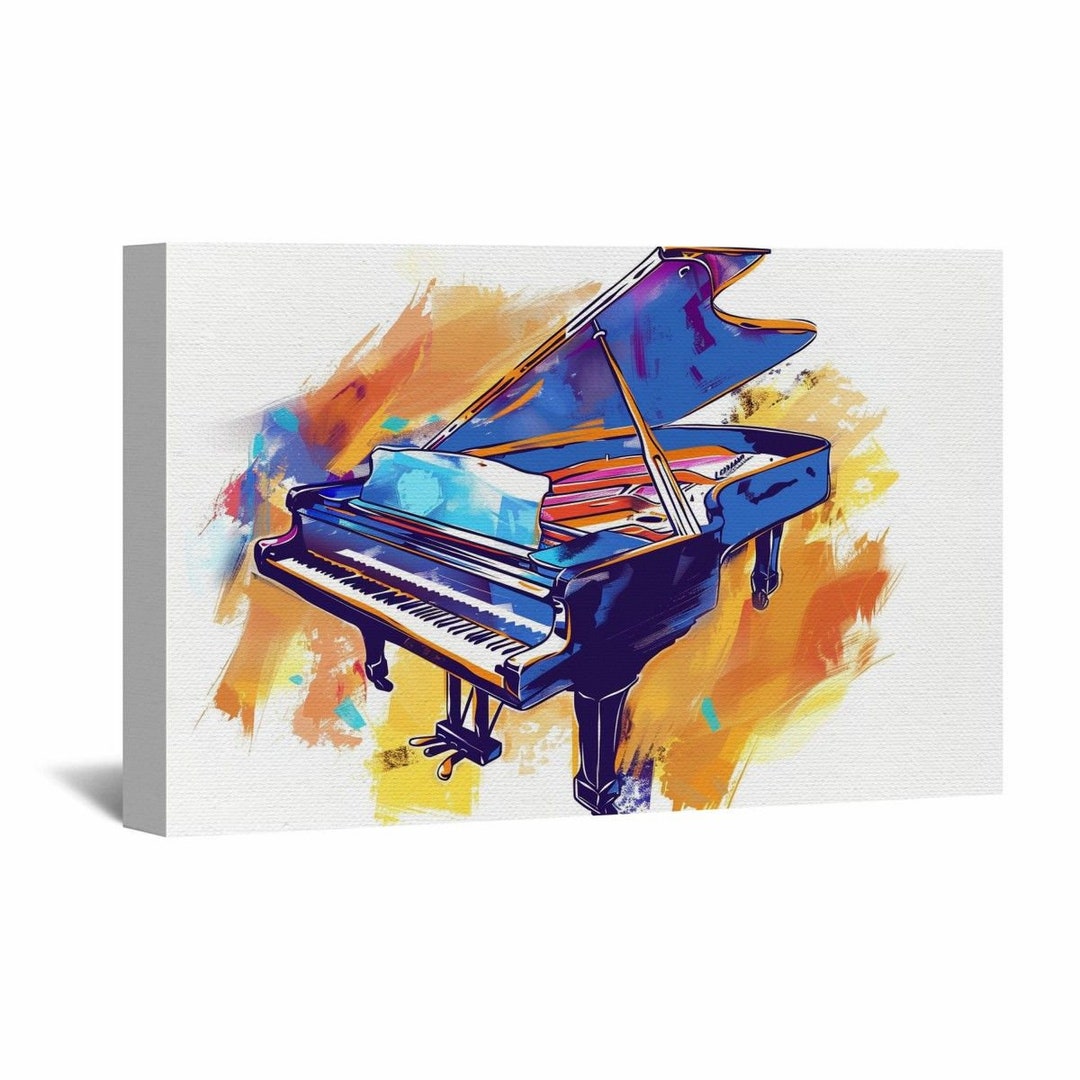 Grand Piano Wall Art, Music Wall Decor, Instrument Tapestry, Creative ...