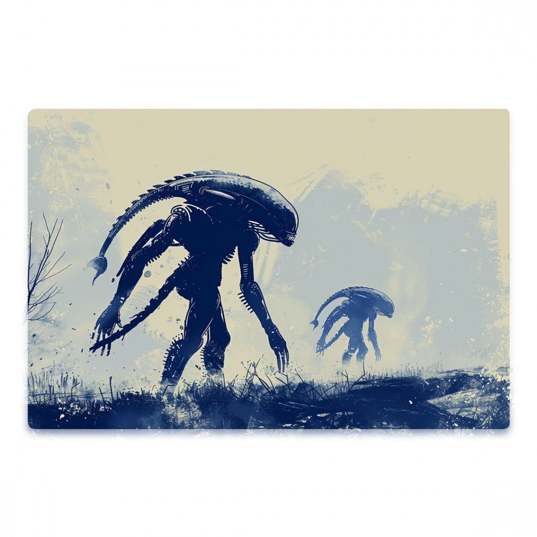 Alien Creature Rug, Scifi Rugs, Extraterrestrial Area Rug, Minimalist ...