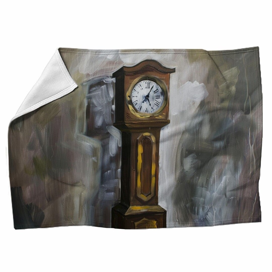 Grandfather Clock Blanket, Objects Blankets, Time Sherpa Blanket ...