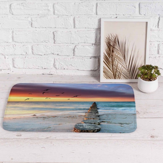 Floor & Rugs Home & Living Rugs Coastal Rug Beach House Living Room ...