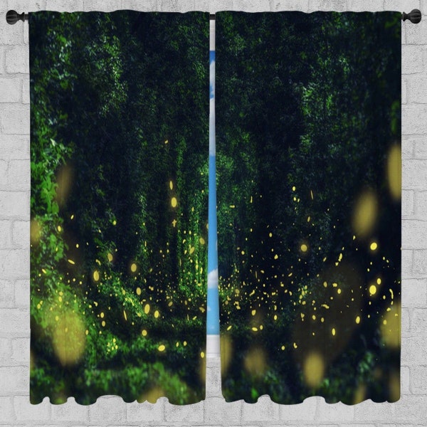 Nature Window Curtains - Etsy