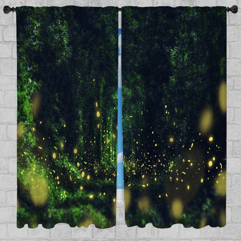 Nature Window Curtains - Etsy