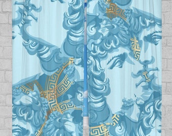 Greek Pattern Curtains - Etsy