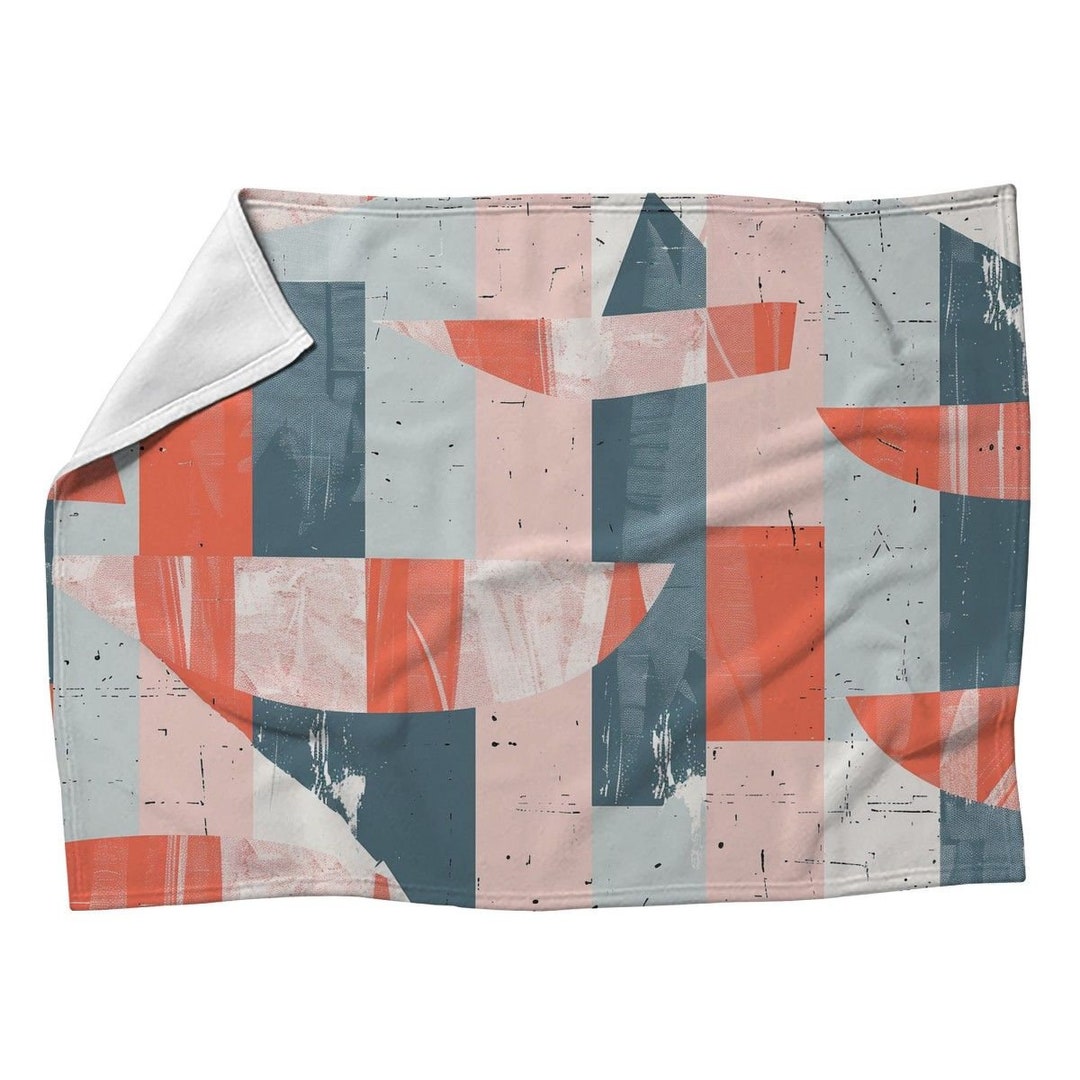 Abstract Geometry Blanket, Cool Pattern Blankets, Geometric Form Sherpa ...