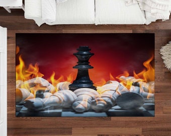 Floor Chess Rug Game - Etsy