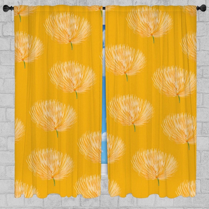 Dandelion Curtain - Etsy